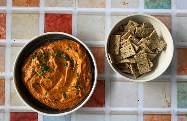 Crème de feta et poivron | Ktipiti | Dips apéro